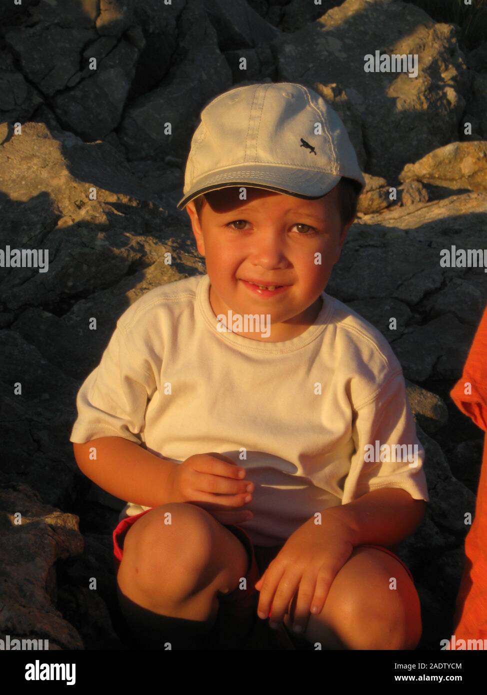 A boy portrait. Sillly face expression, wide eyes, funny lips Stock ...