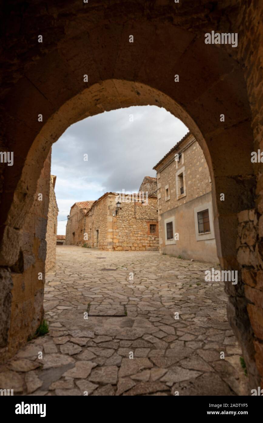 The medieval town of Rello in the province of Soria, Spain Stock Photo ...