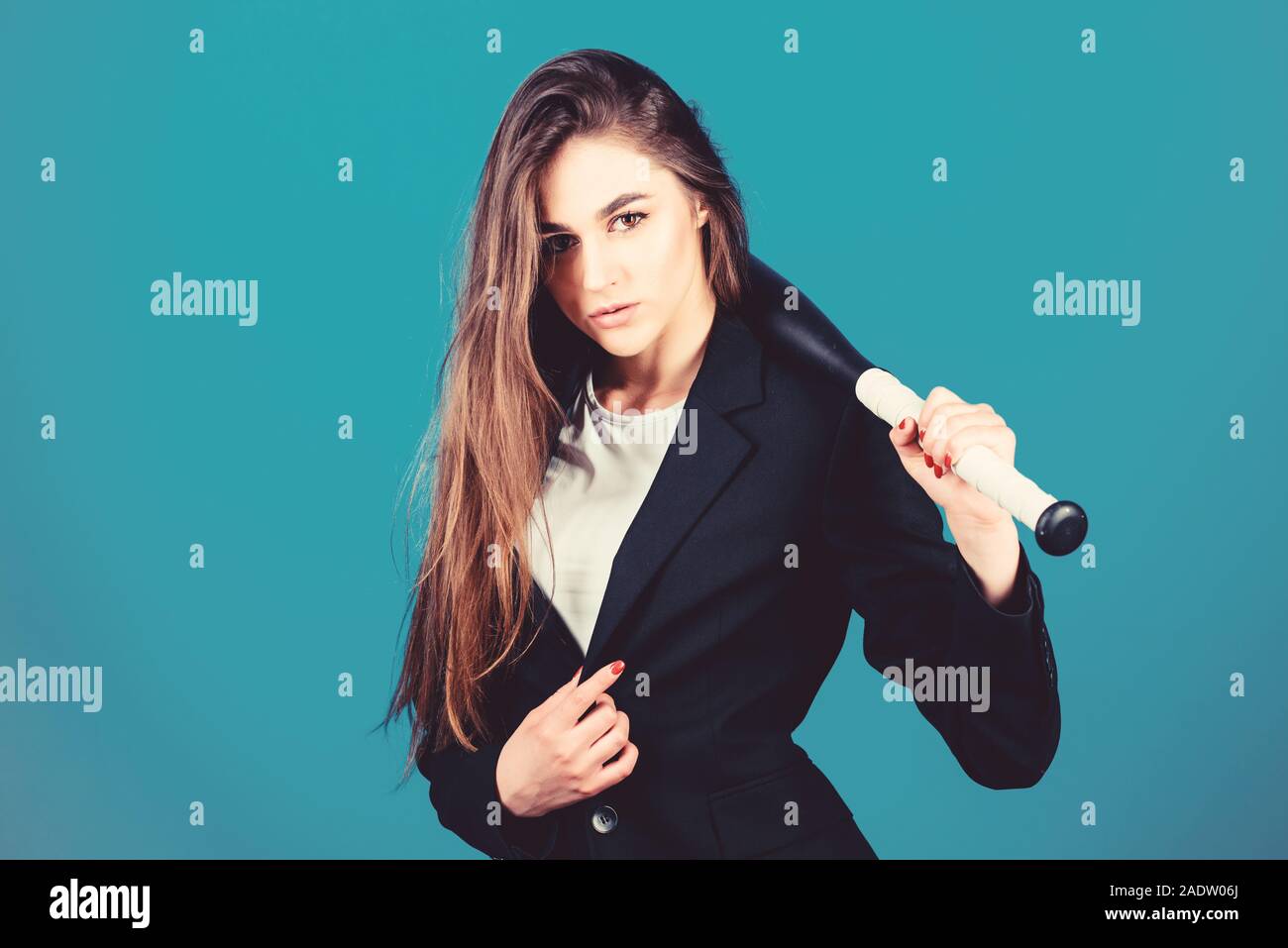 Business lady boss. Time demands decisive actions. Confidence and ...