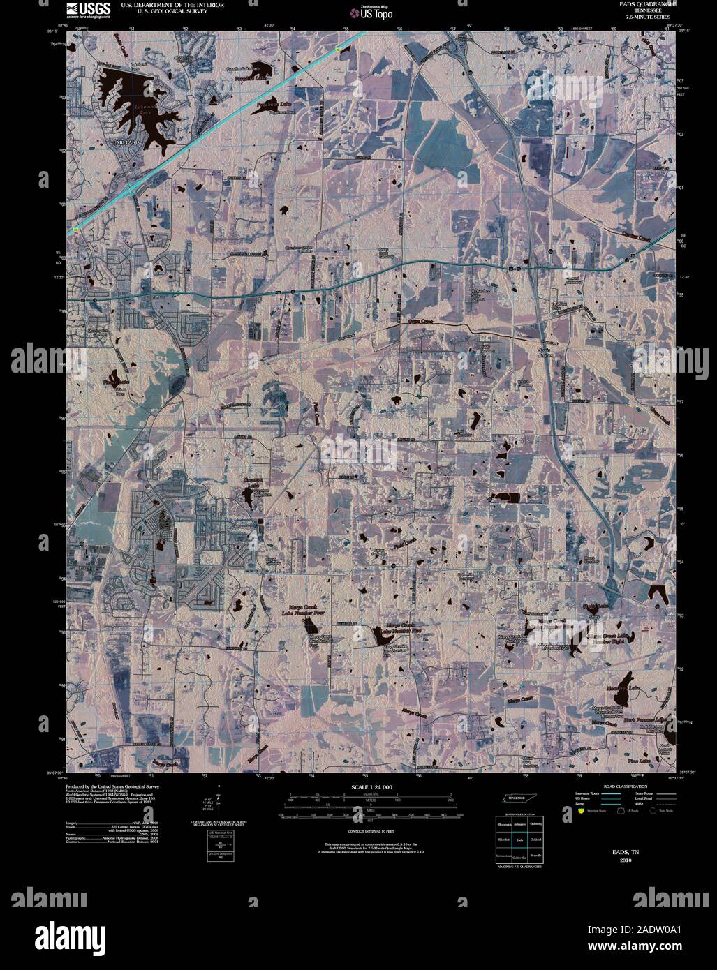 Map of eads hi-res stock photography and images - Alamy