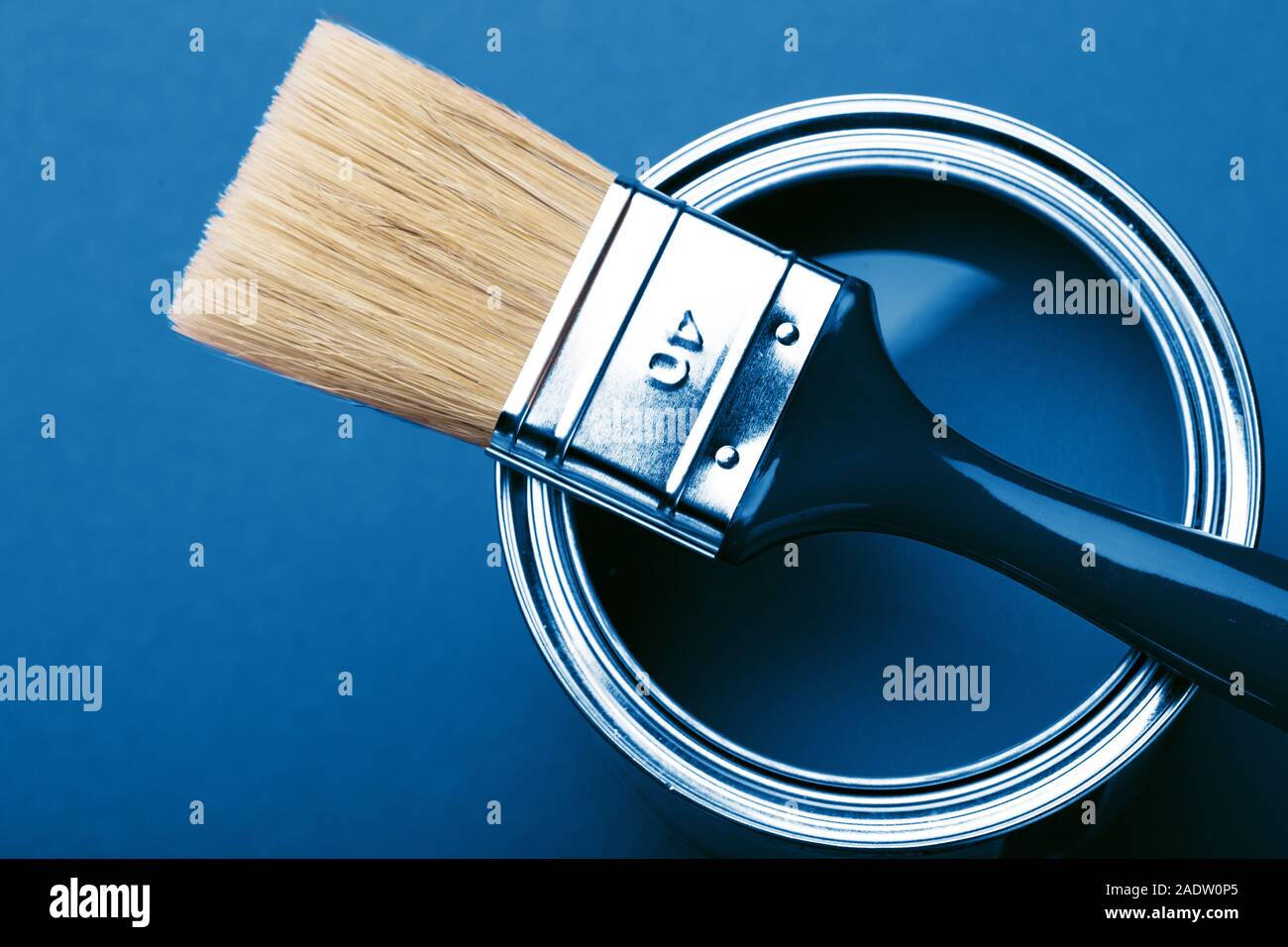 Blue paint brush hi-res stock photography and images - Alamy