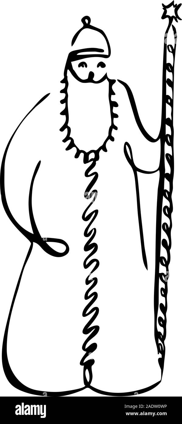 Russian Father Frost . Vector cartoon illustration Stock Vector Image ...