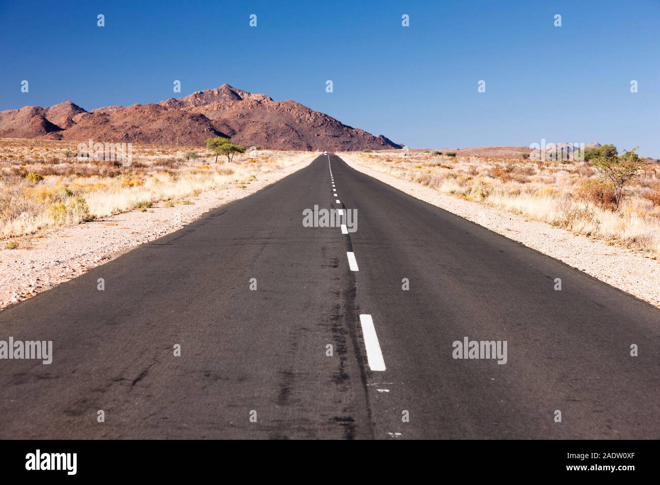 Straight Tar Raod B1, near Grunau, Namibia, Southern Africa, Africa ...