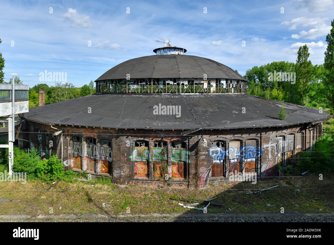 Rundlokschuppen am Pankower Tor, Pankow, Berlin, Deutschland Stock ...