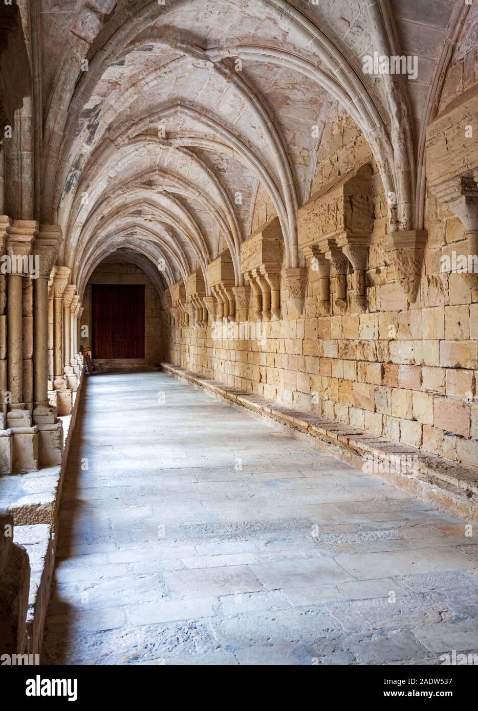 Interior of an old gothic cloister hi-res stock photography and images ...