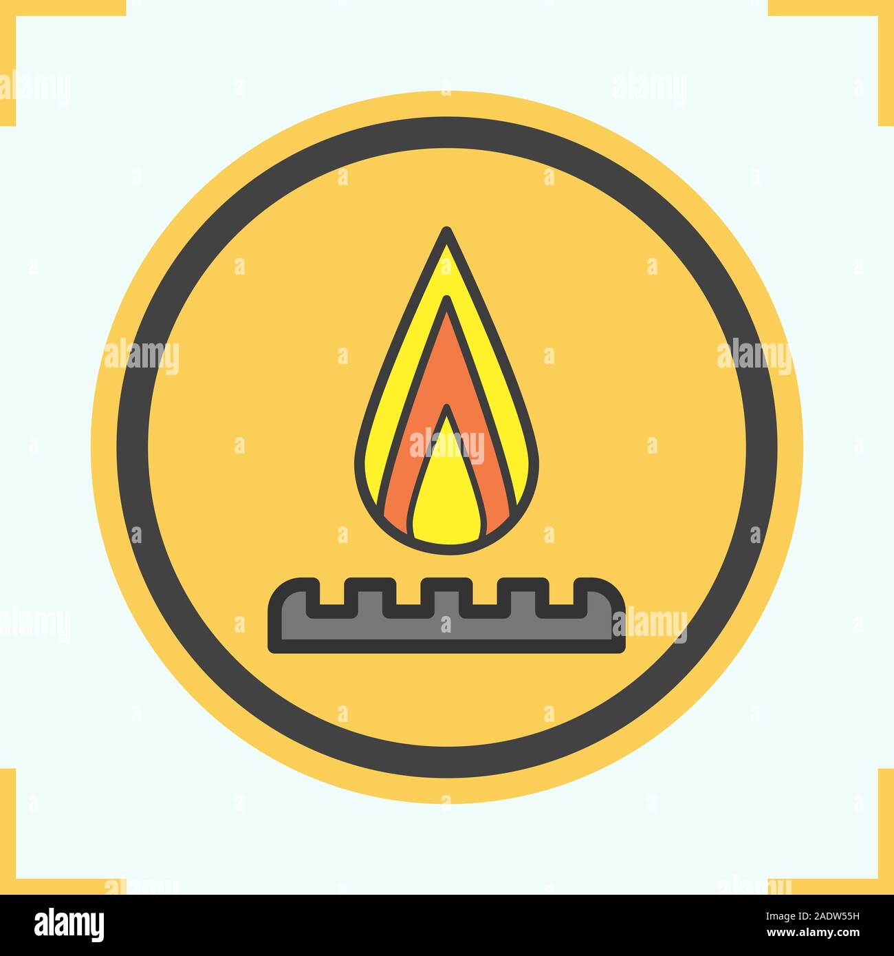 Industrial burner flame Stock Vector Images - Alamy