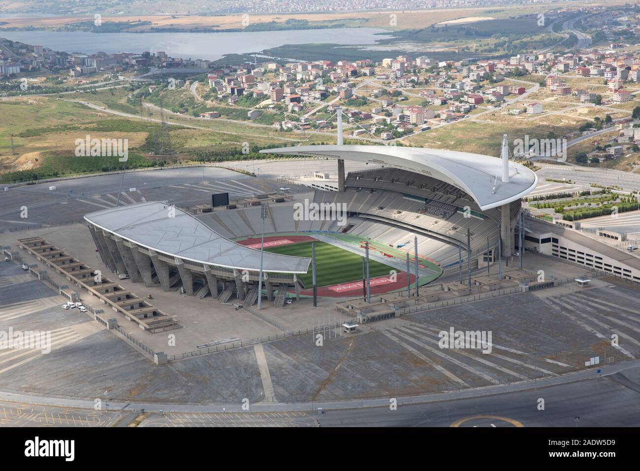 Istanbul, Turkey - June 10, 2013; Aerial view of Istanbul Olympic ...