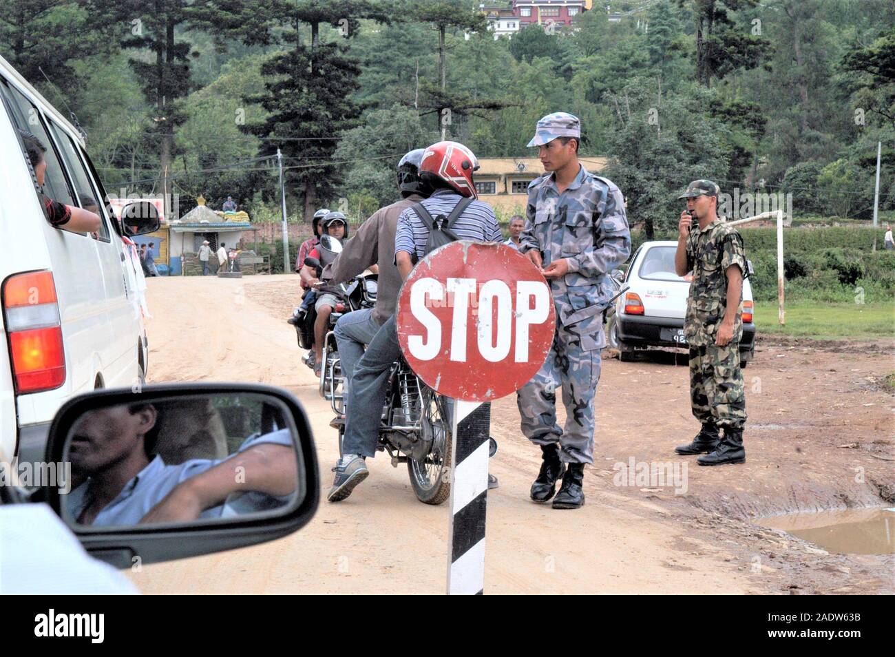 A CHECKPOINT FOR SOLDIERS JUST OUTSIDE THE CITY Stock Photo - Alamy