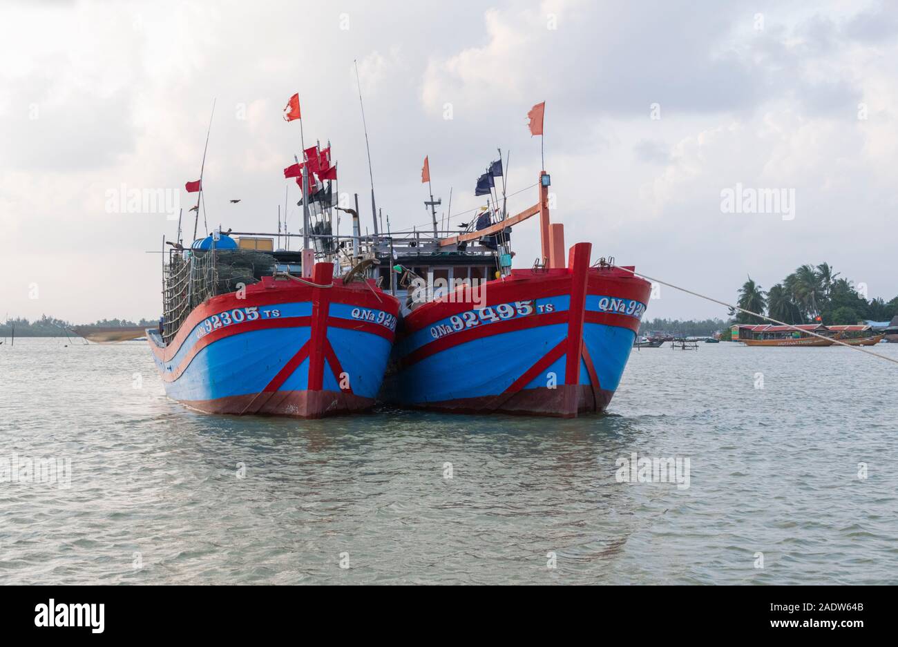 Two blue trawlers hi-res stock photography and images - Alamy