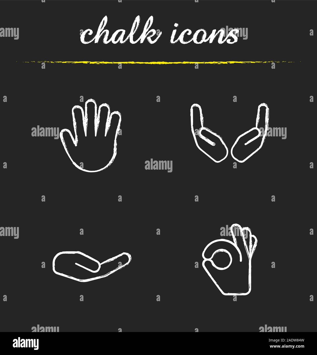 Outstretched begging hand Stock Vector Images - Alamy