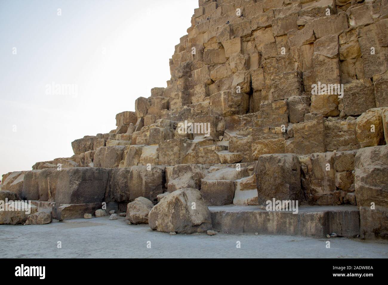 egyptian pyramid ruins stones of mystery built Stock Photo - Alamy
