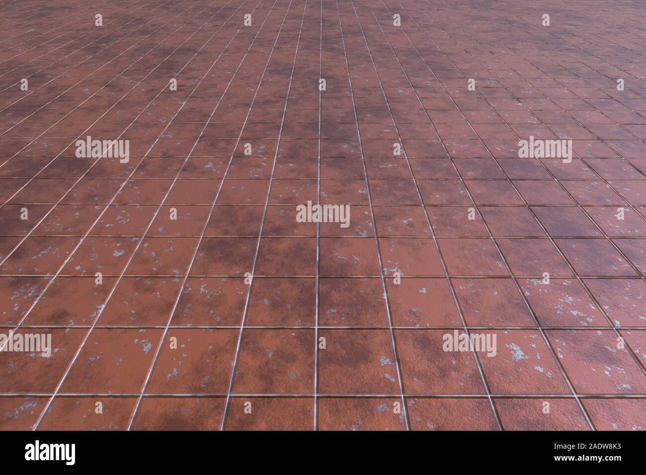 3d rendering of a close-up of colorful ceramic floor made of glazed ...