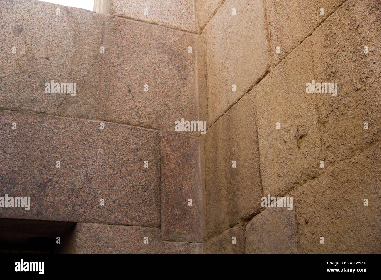 joints of stone blocks in the Egyptian pyramids Stock Photo - Alamy
