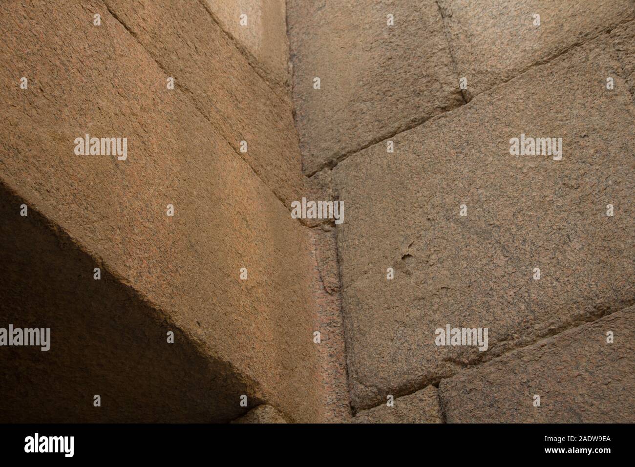 joints of stone blocks in the Egyptian pyramids Stock Photo - Alamy