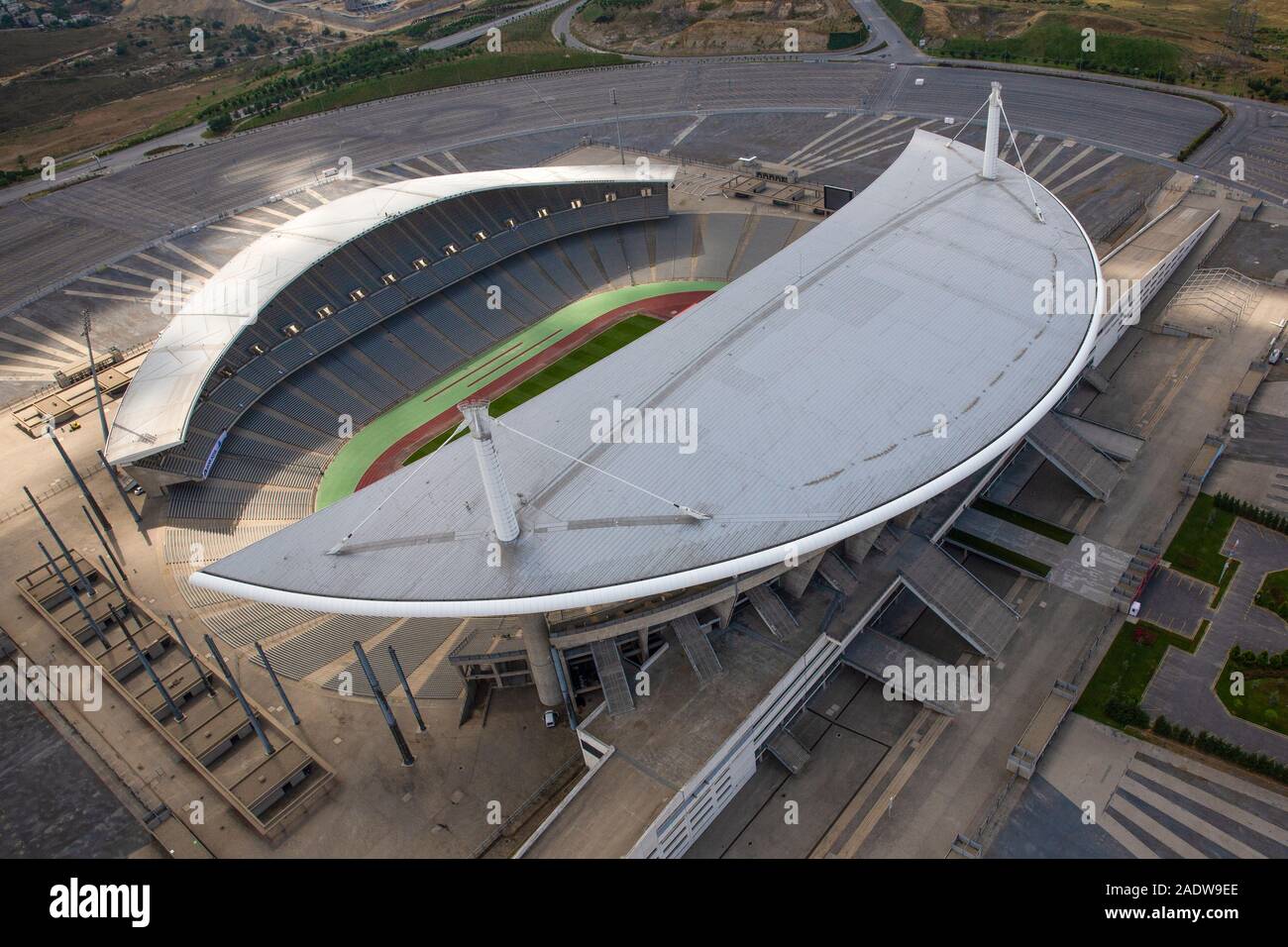 Istanbul, Turkey - June 10, 2013; Aerial view of Istanbul Olympic ...