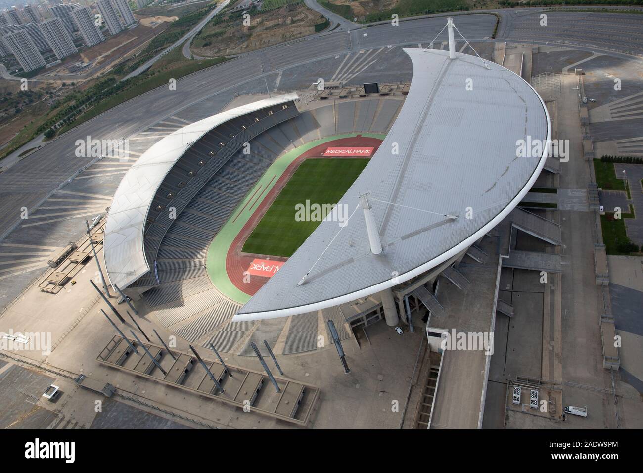 Istanbul, Turkey - June 10, 2013; Aerial view of Istanbul Olympic ...