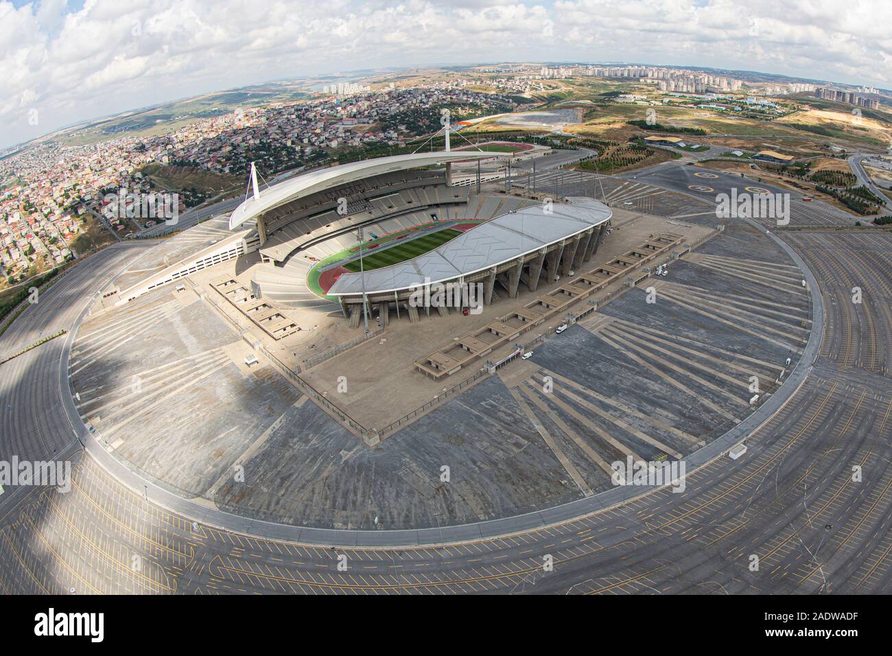 Istanbul, Turkey - June 10, 2013; Aerial view of Istanbul Olympic ...
