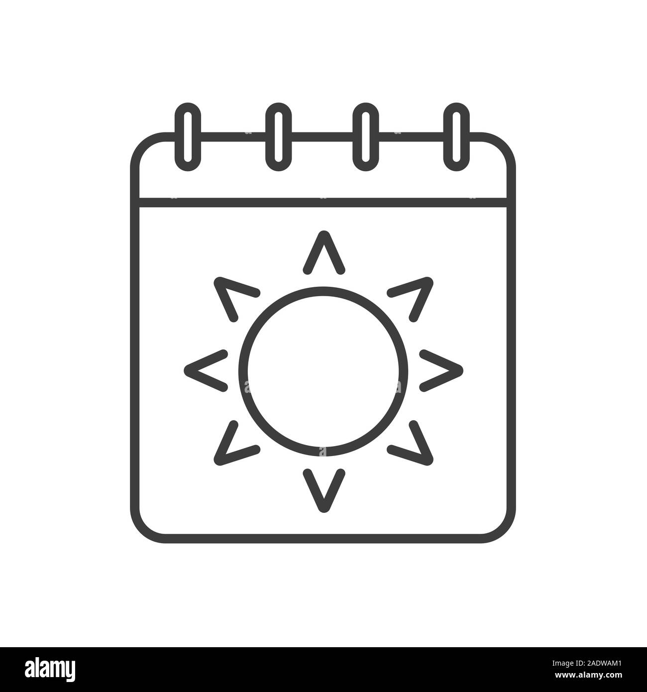 Summer Calendar Clipart