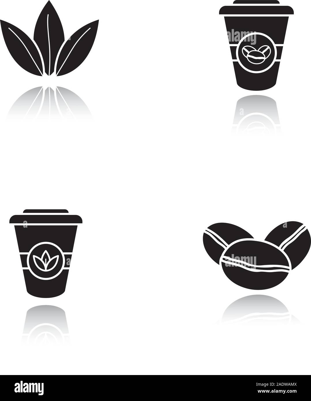 Coffee negative logo hi-res stock photography and images - Alamy