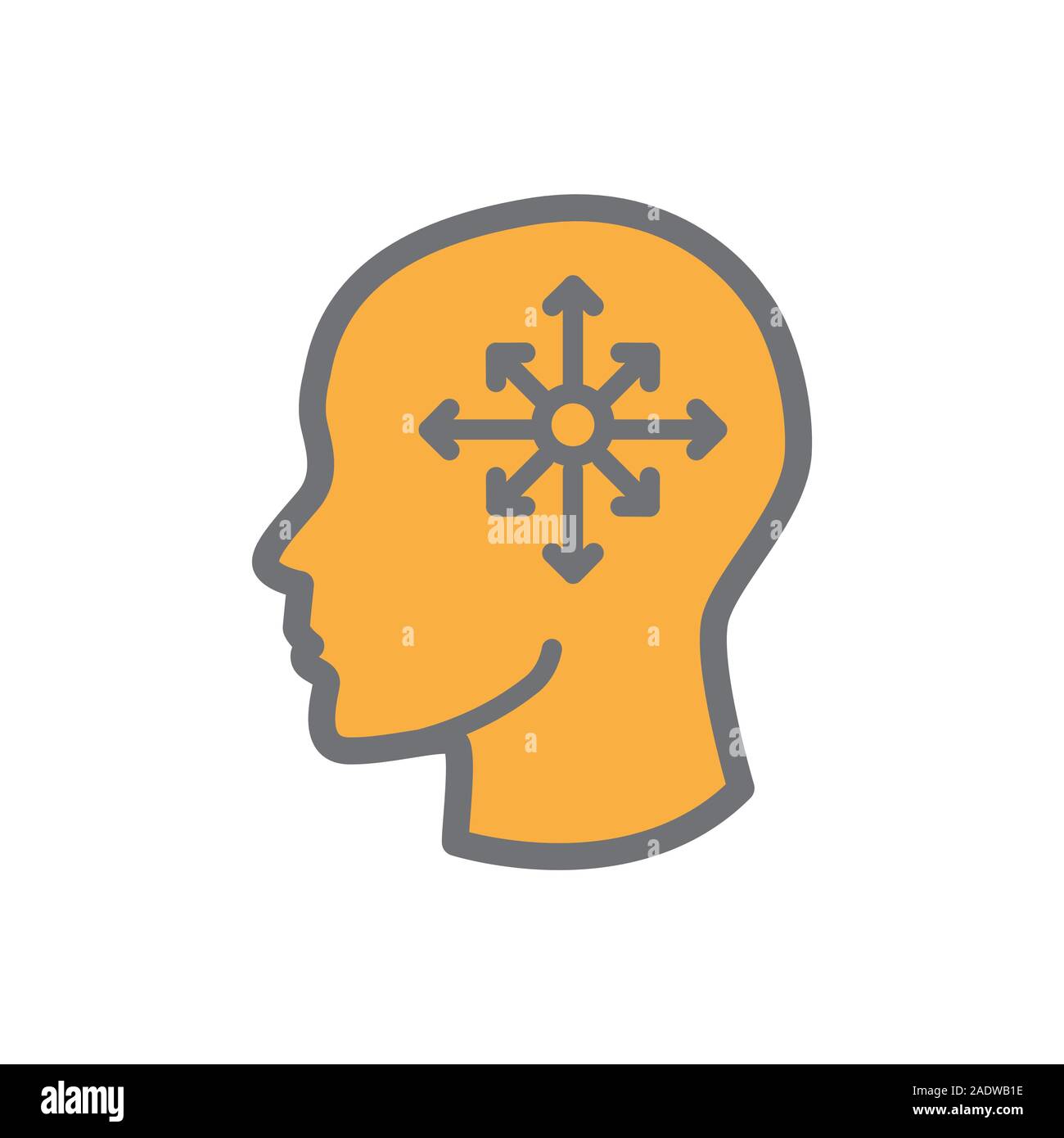 Arrow, directional way sign, with making a decision or choice icon ...