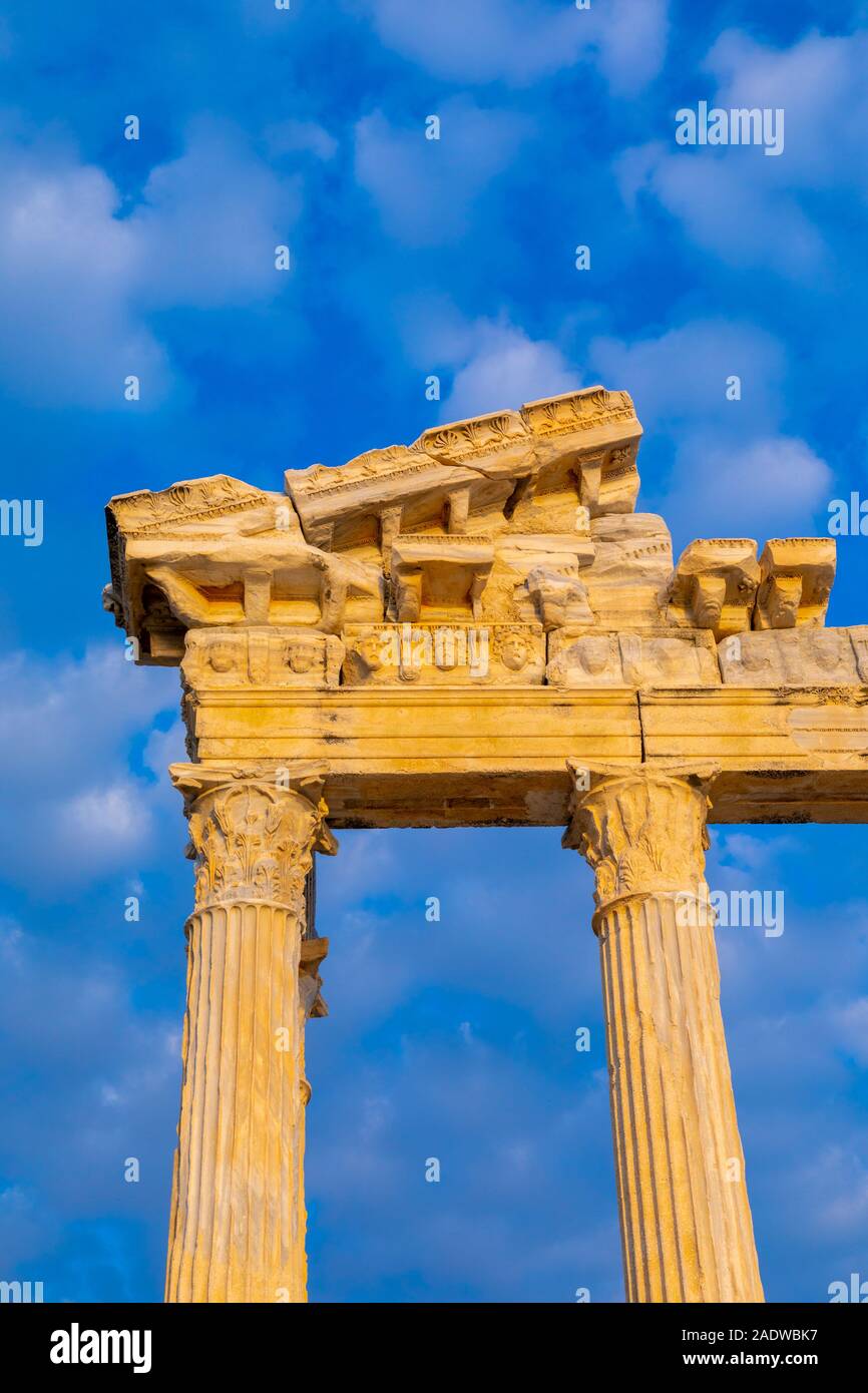 Apollo Temple, Side, Turkey Stock Photo - Alamy