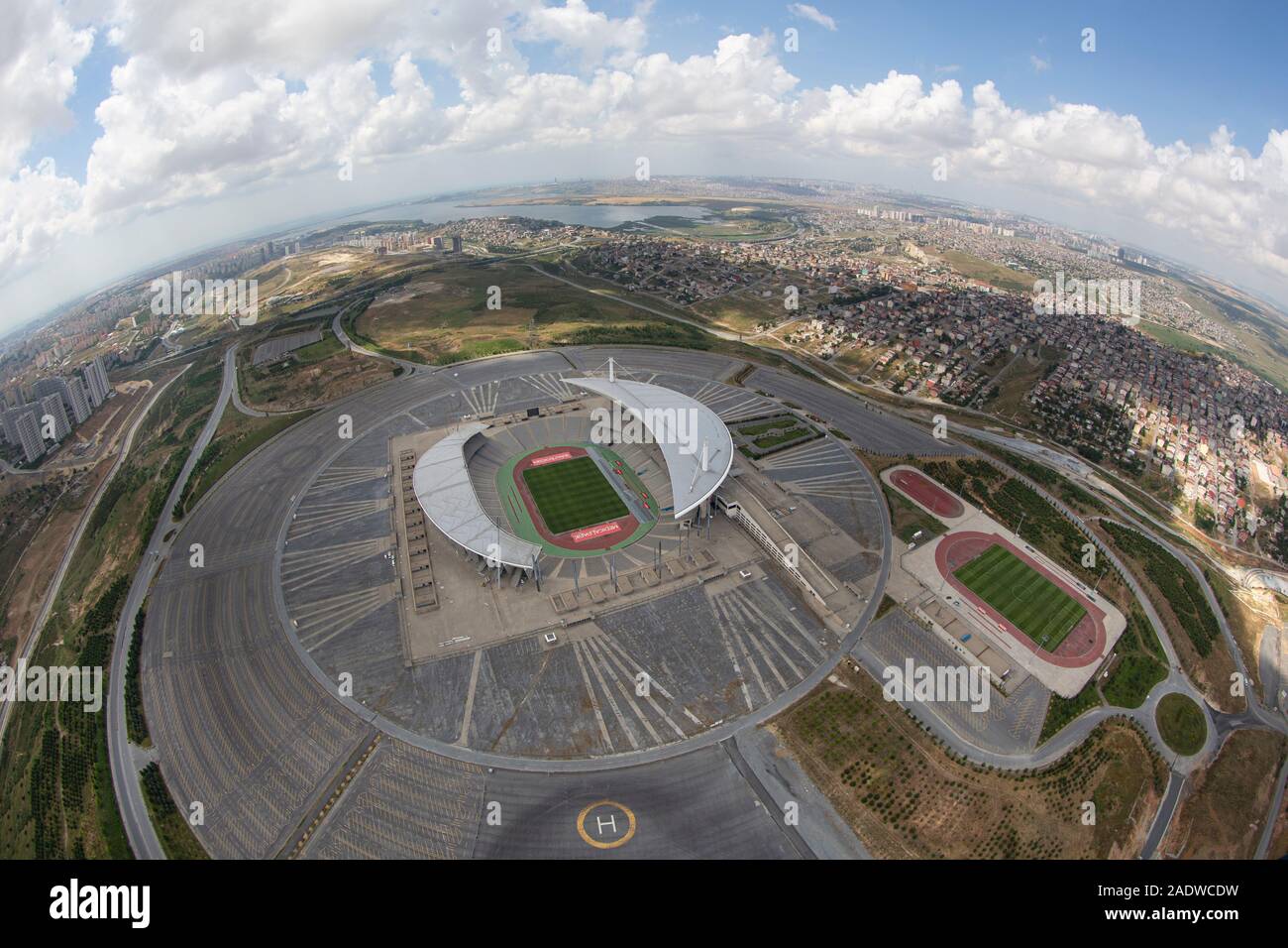 Istanbul, Turkey - June 10, 2013; Aerial view of Istanbul Olympic ...
