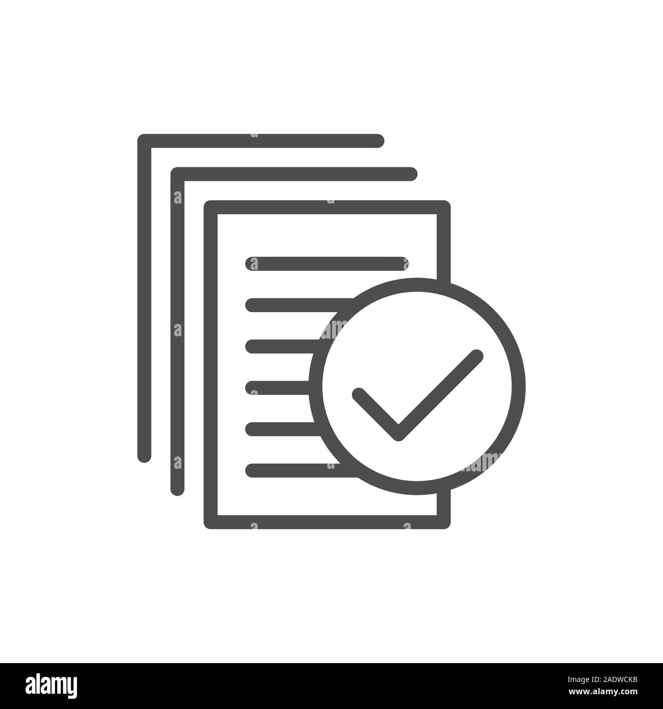 In Compliance Icon w paper, checks and list Stock Vector Image & Art ...