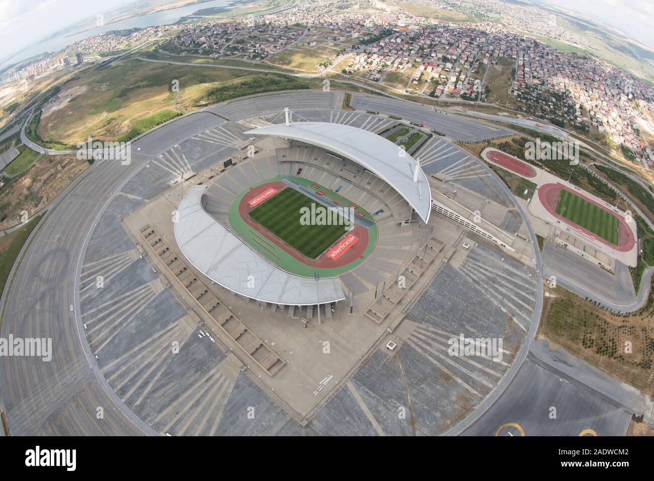 Istanbul, Turkey - June 10, 2013; Aerial view of Istanbul Olympic ...
