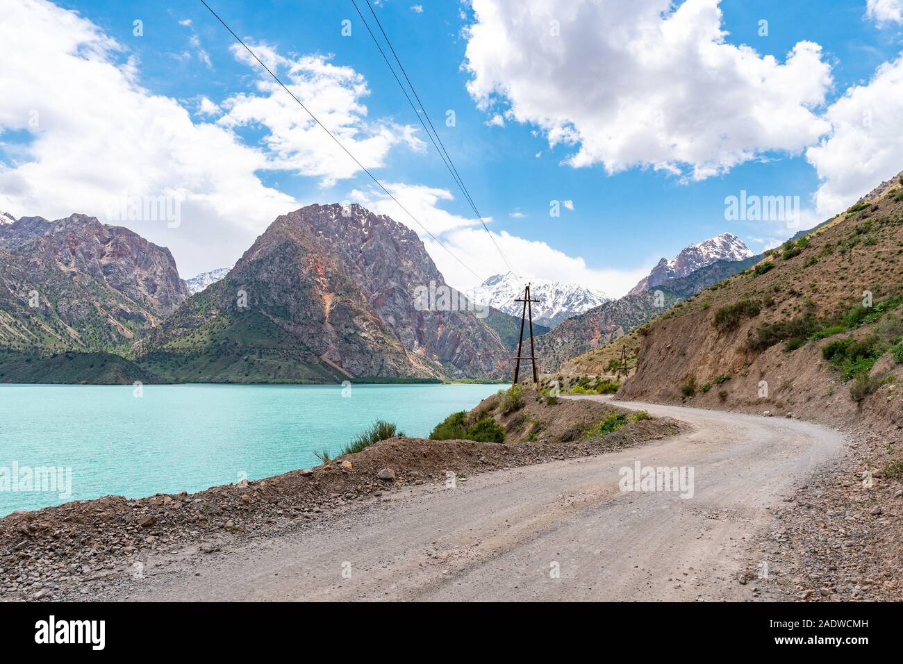 Sughd Iskanderkul Lake Breathtaking Picturesque View with and Snow ...