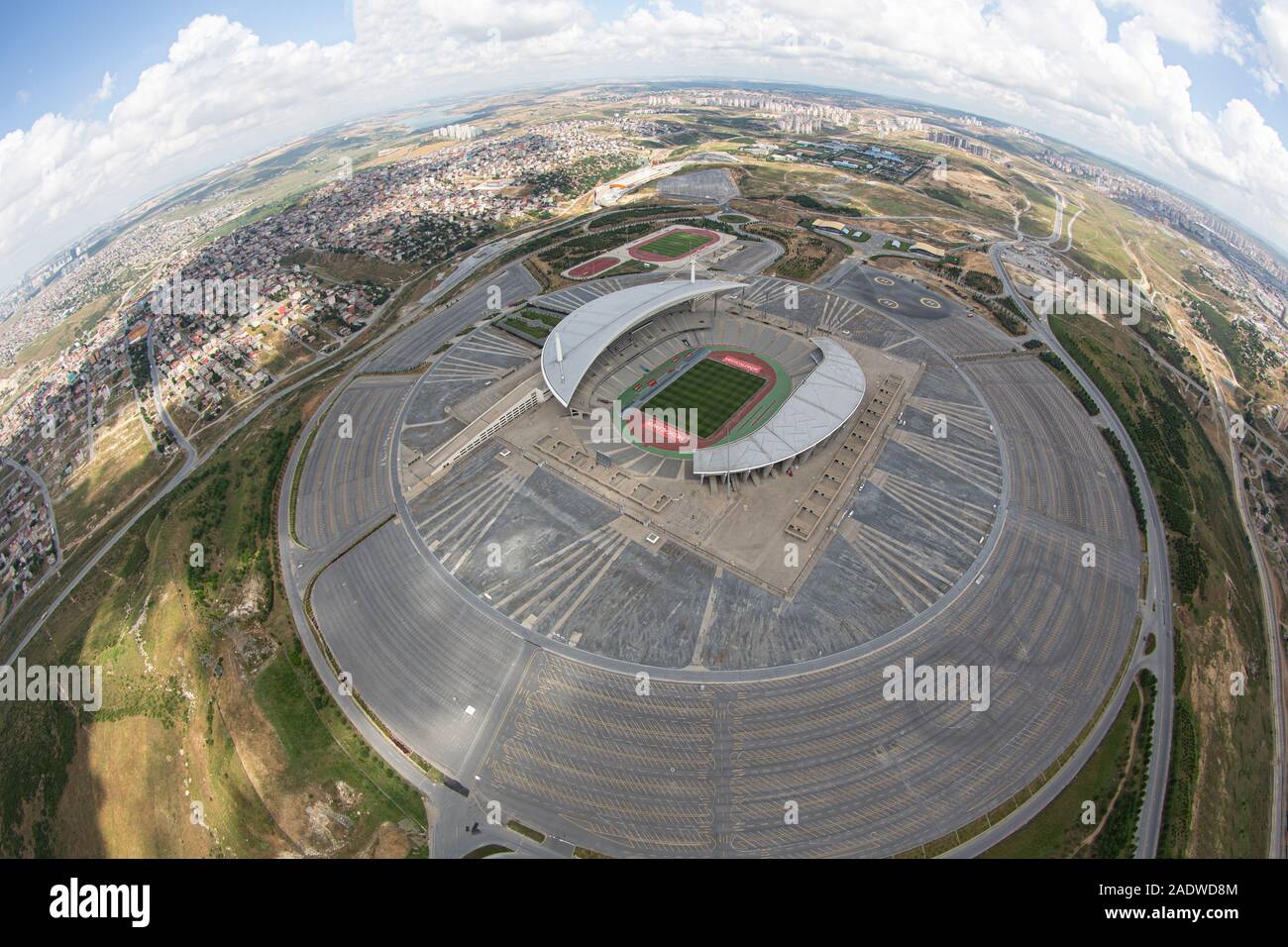 Istanbul, Turkey - June 10, 2013; Aerial view of Istanbul Olympic ...