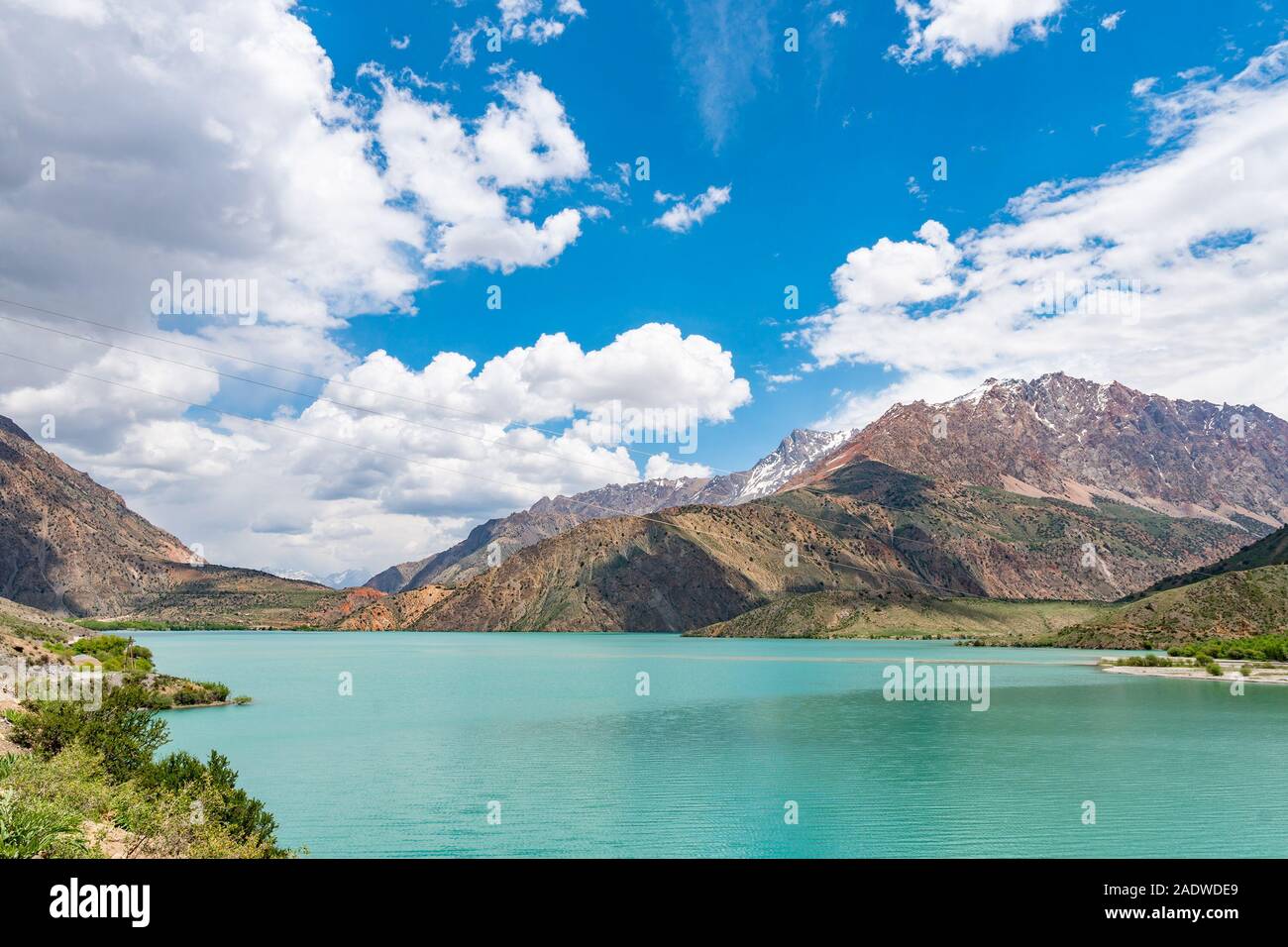 Sughd Iskanderkul Lake Breathtaking Picturesque View with and Snow ...