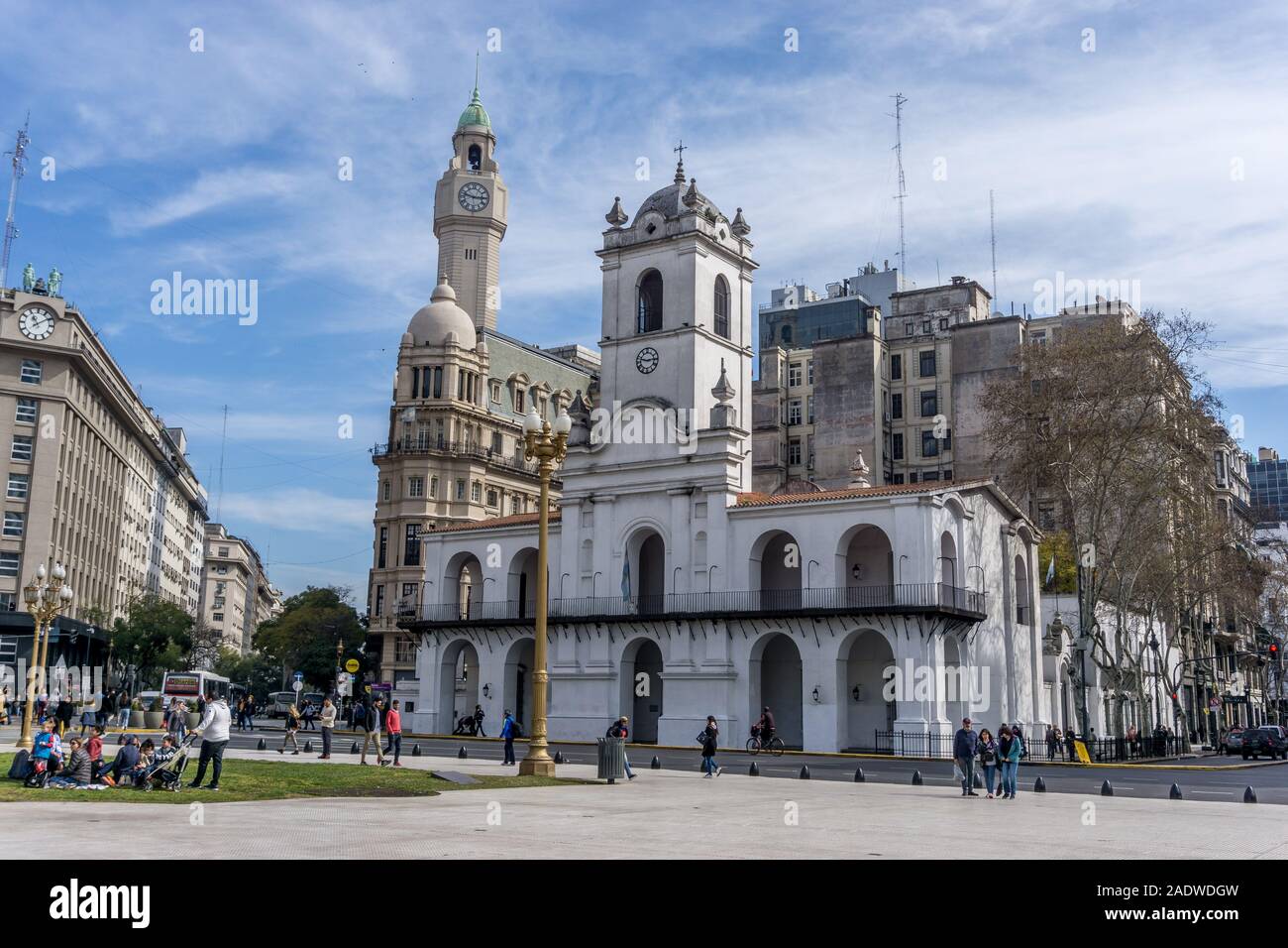 The Cabildo Building, Plaza de Mayo, Buenos Aires, Argentina, South ...