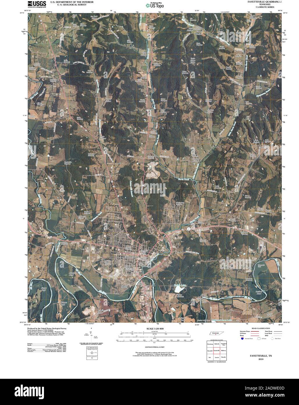 Fayetteville map Cut Out Stock Images & Pictures - Alamy