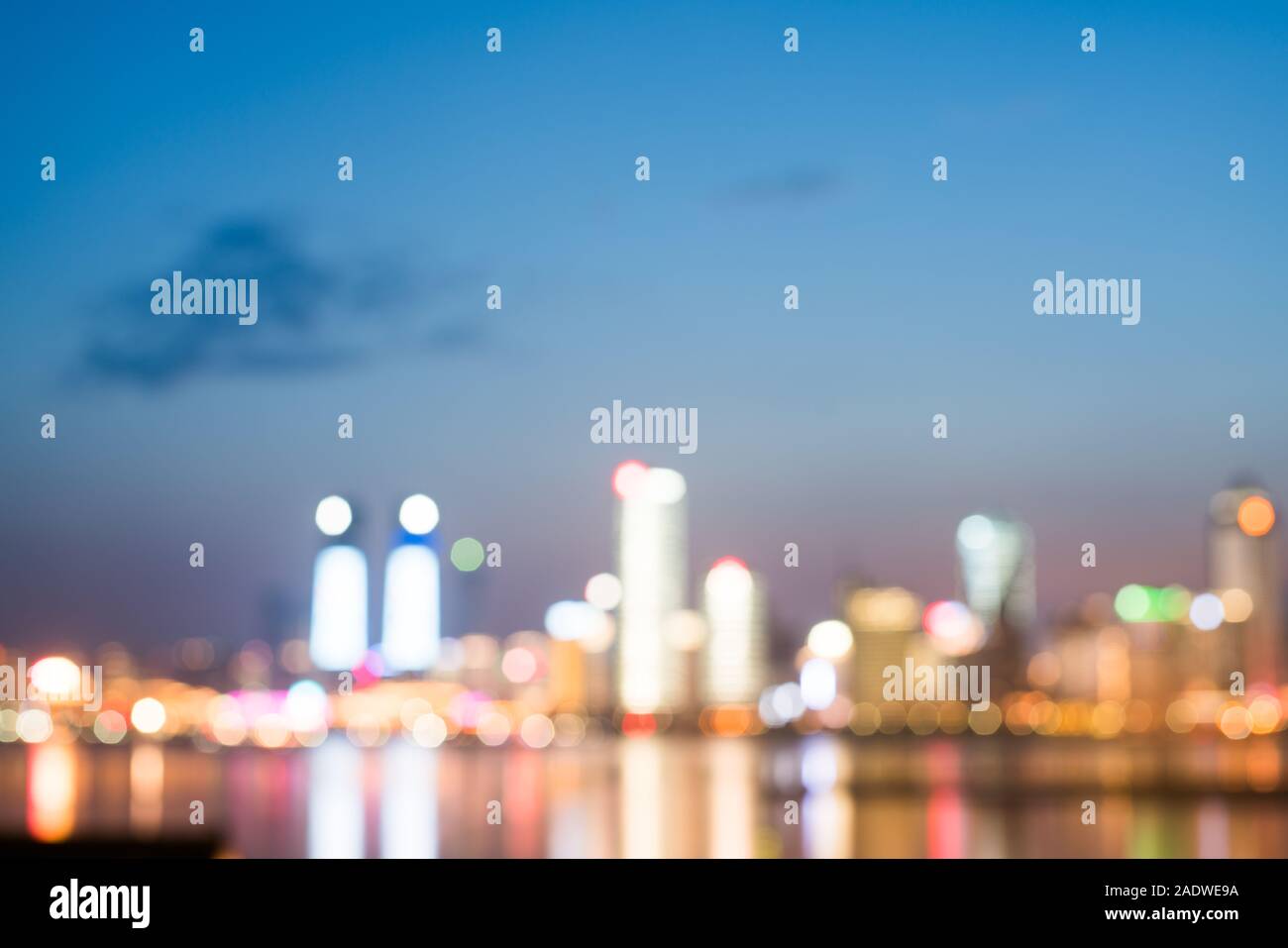 Bokeh buildings bangkok city hi-res stock photography and images - Alamy