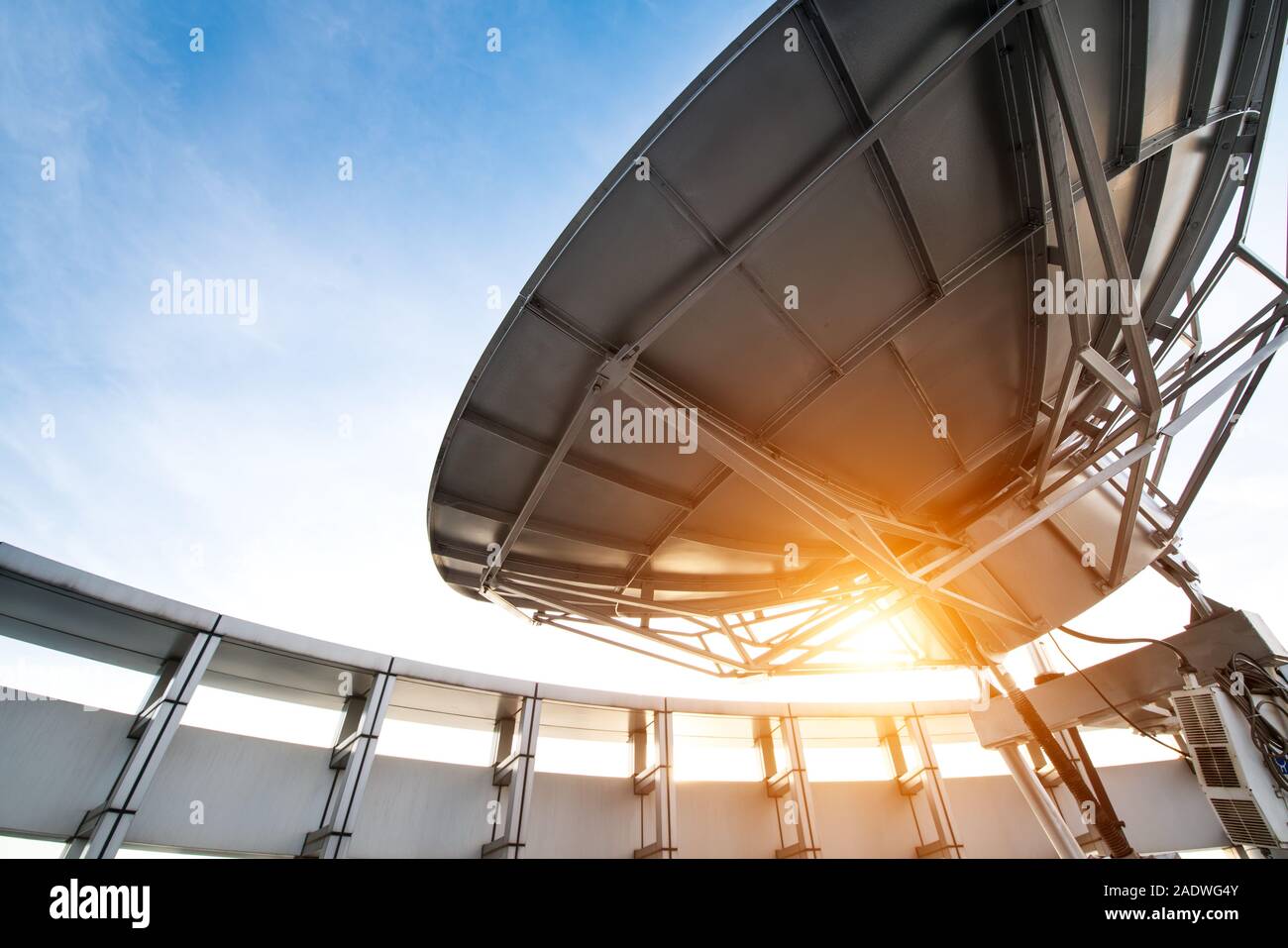 picture of parabolic satellite dish space technology receivers Stock ...