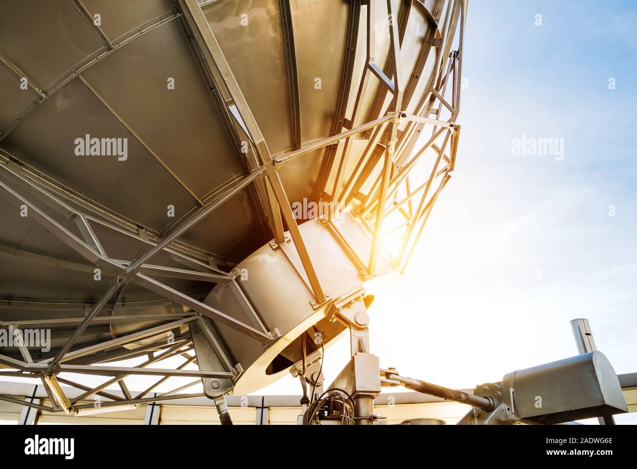 picture of parabolic satellite dish space technology receivers Stock ...