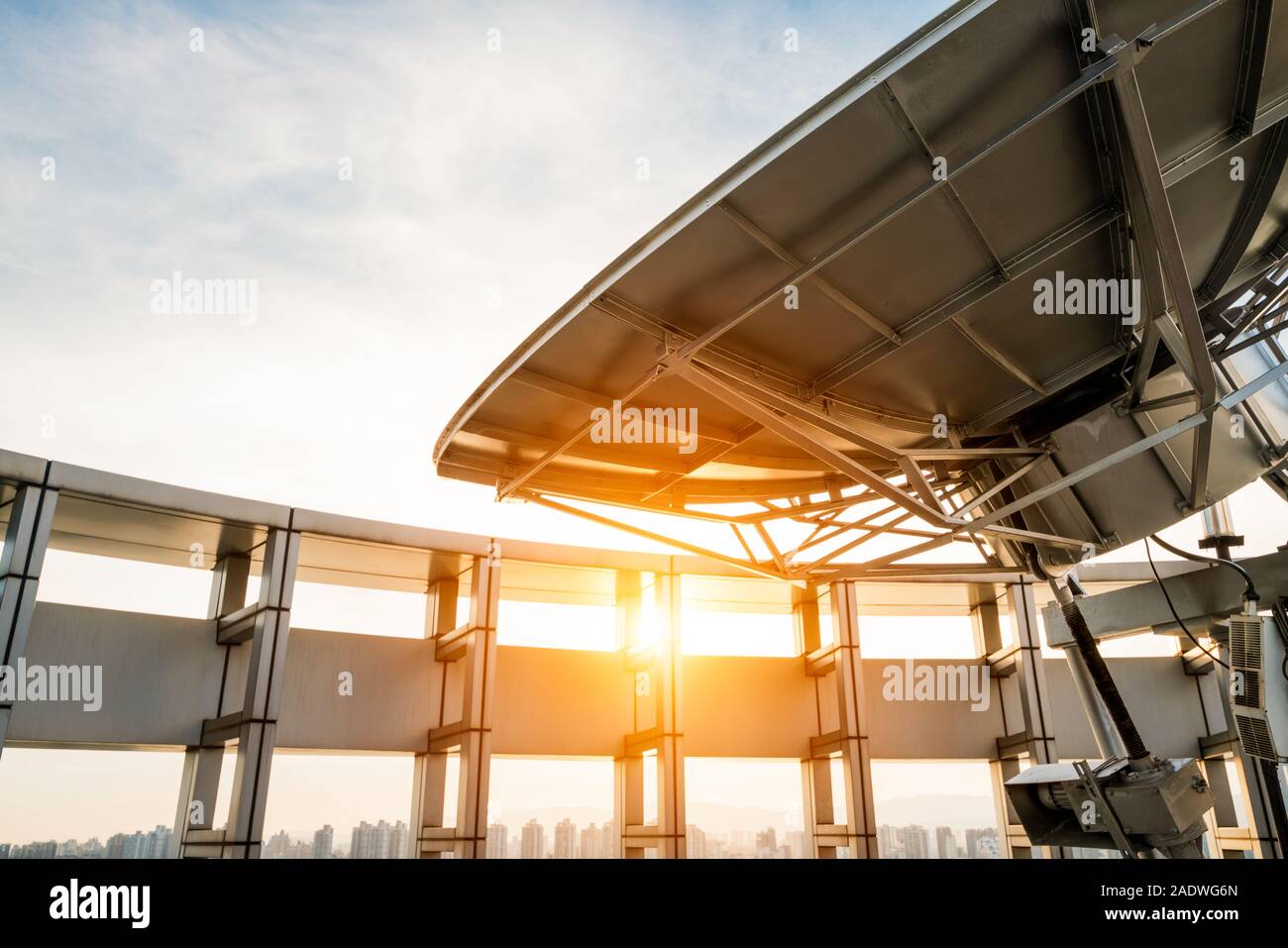 picture of parabolic satellite dish space technology receivers Stock ...