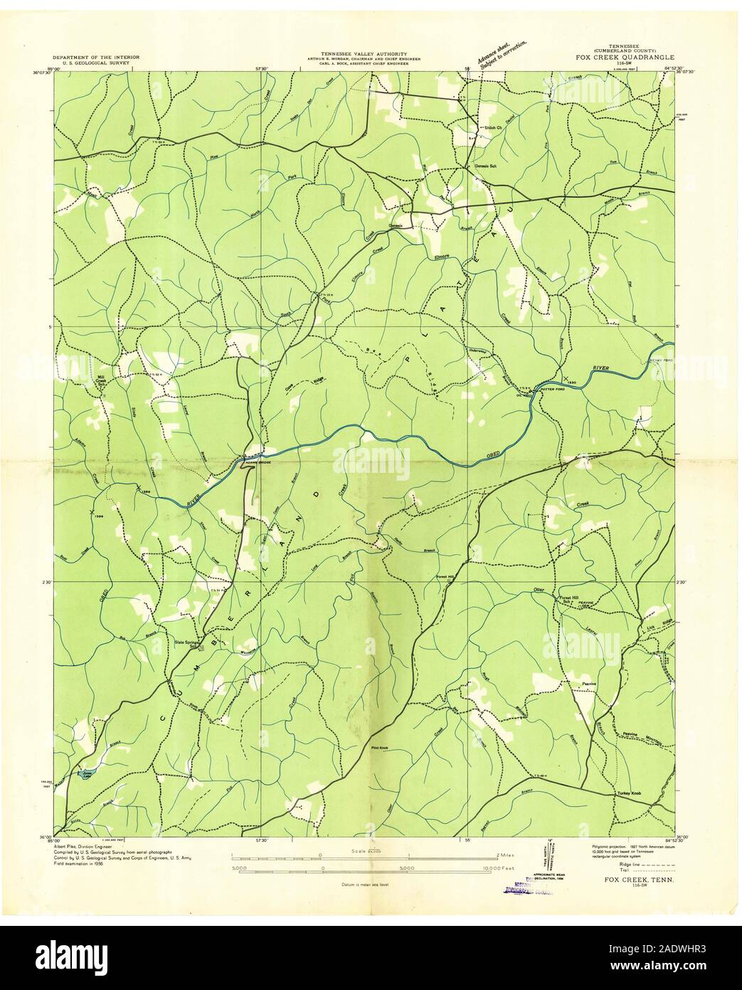 Map of fox creek hi-res stock photography and images - Alamy