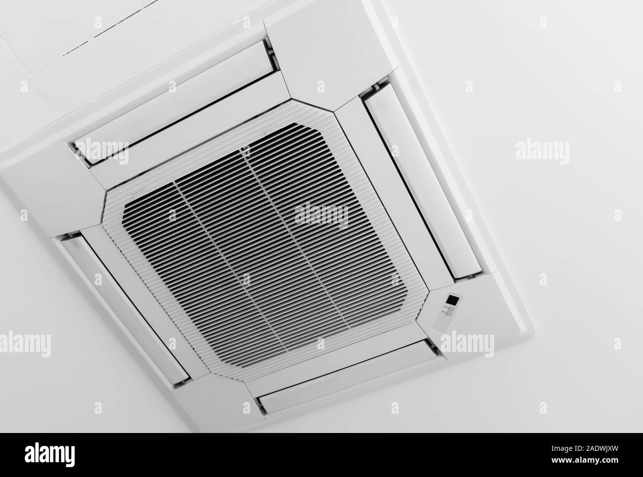 ceiling air conditioners and split systems on white background Stock ...