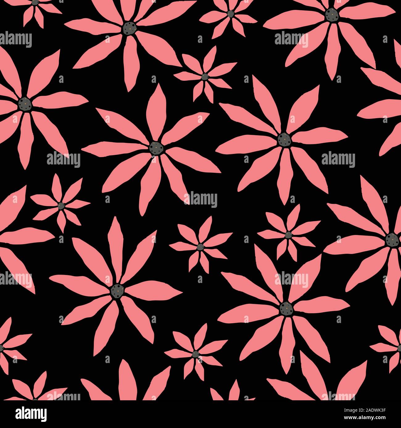 Black flower pattern Stock Vector Images - Alamy