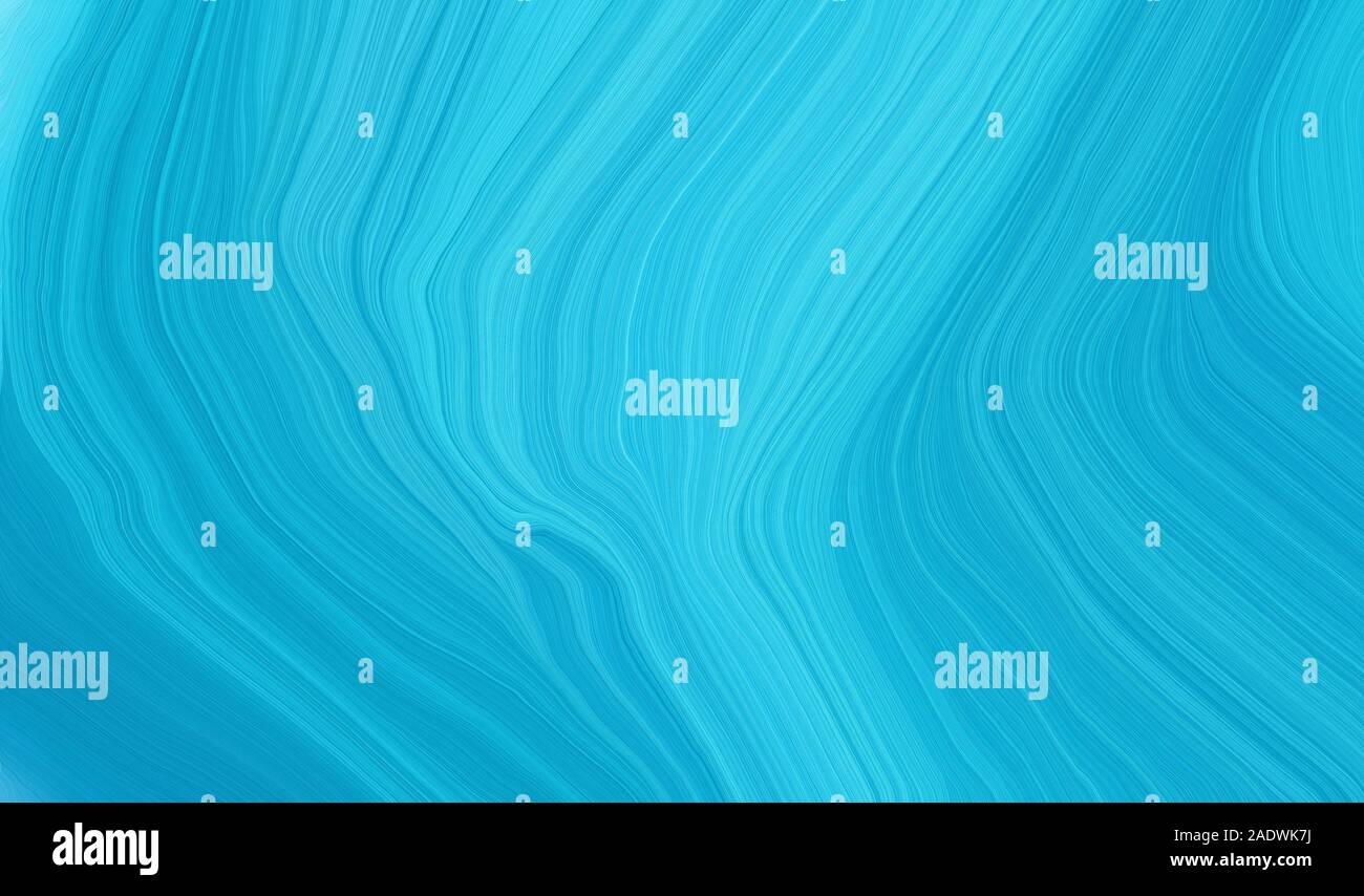 modern waves background design with dark turquoise, turquoise and light ...