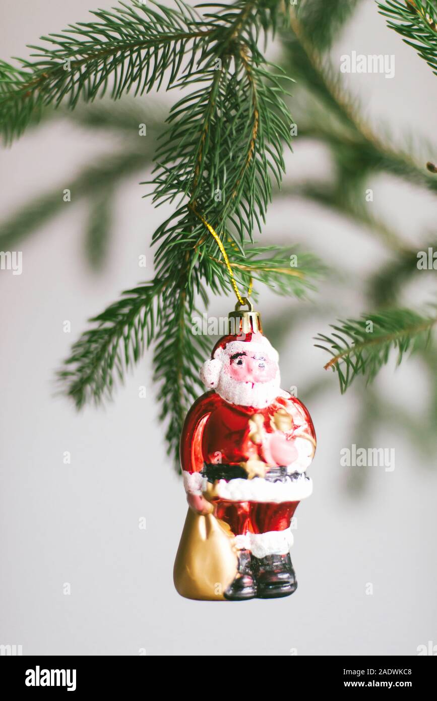 Santa Claus on white background Stock Photo - Alamy