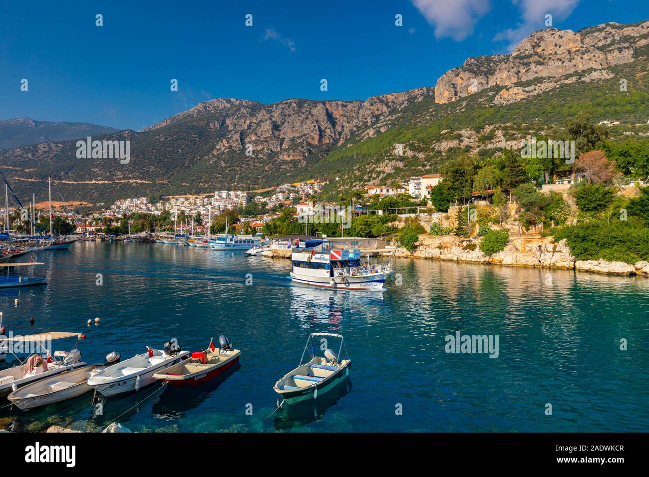 Fishing boats kas harbour turkey hi-res stock photography and images ...