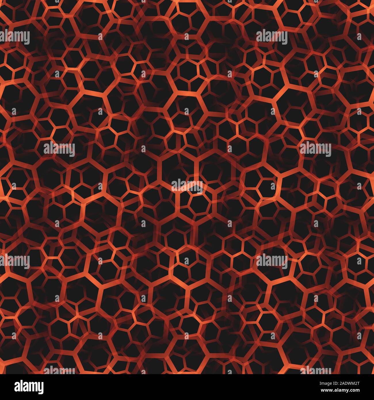 Orange hexagon pattern hi-res stock photography and images - Alamy