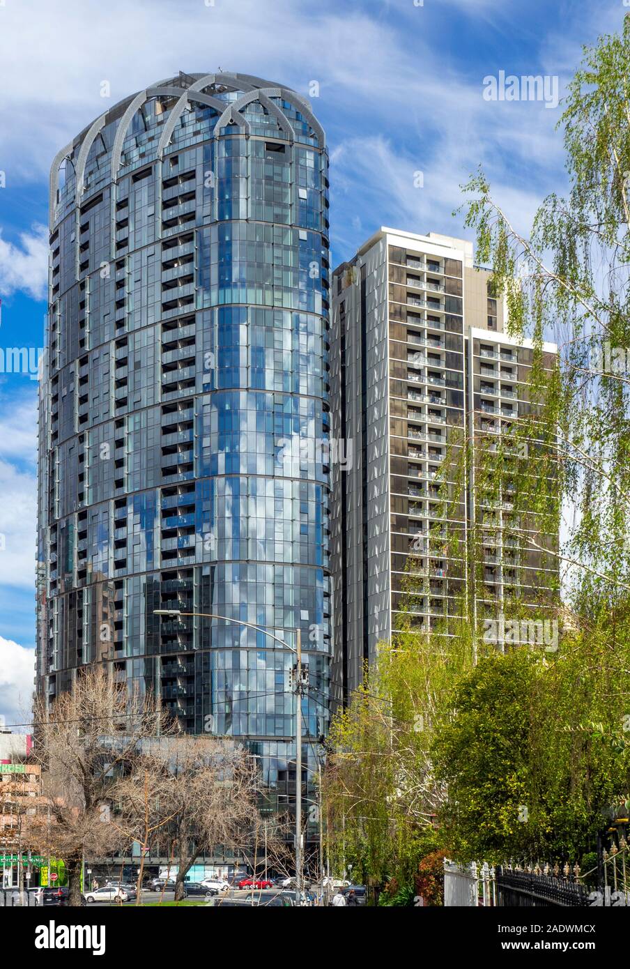 New modern high rise residential tower The Conservatory Apartments in ...