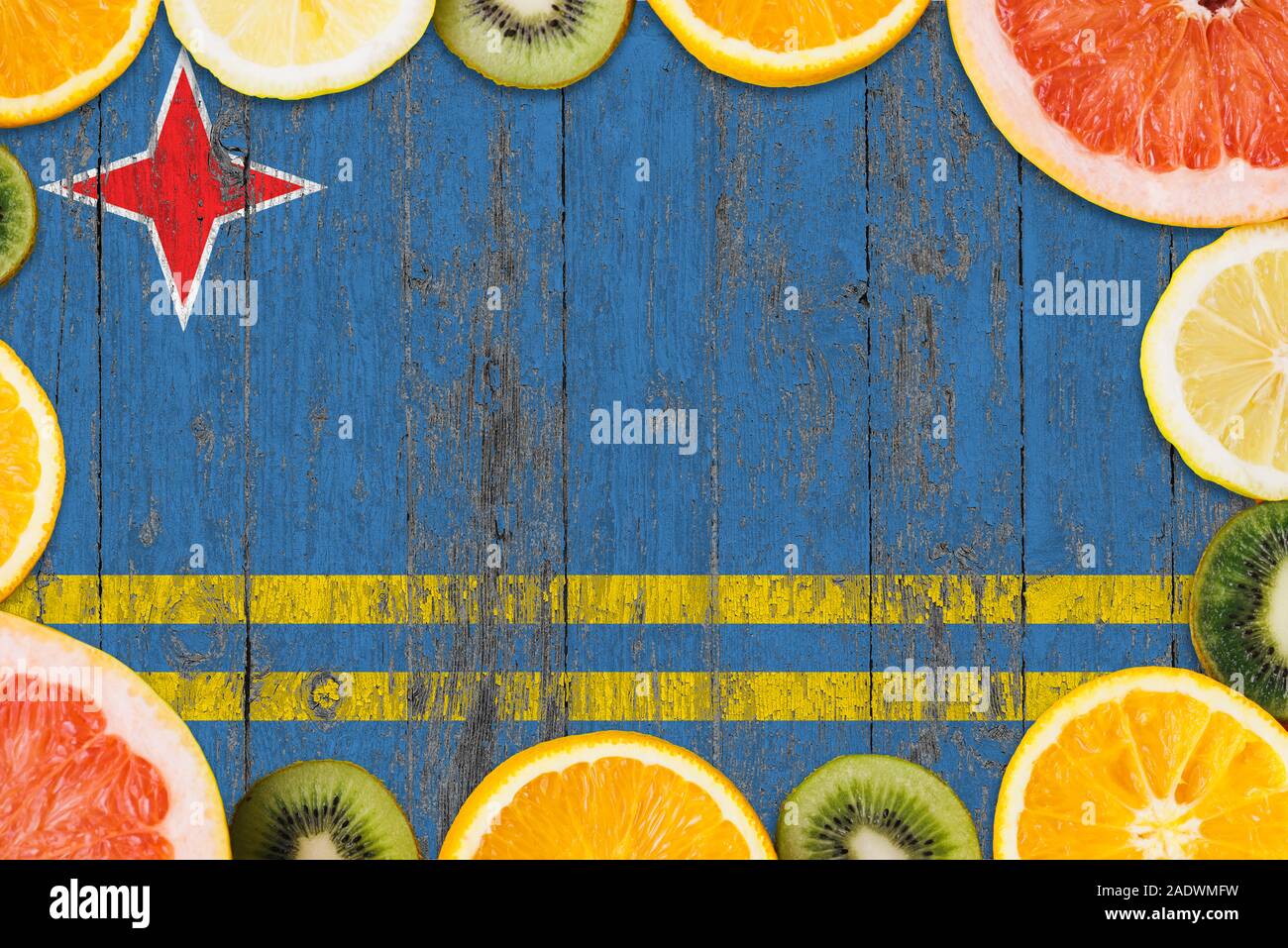 Aruba food concept. Fresh fruits from traditional gardens. Cooking ...