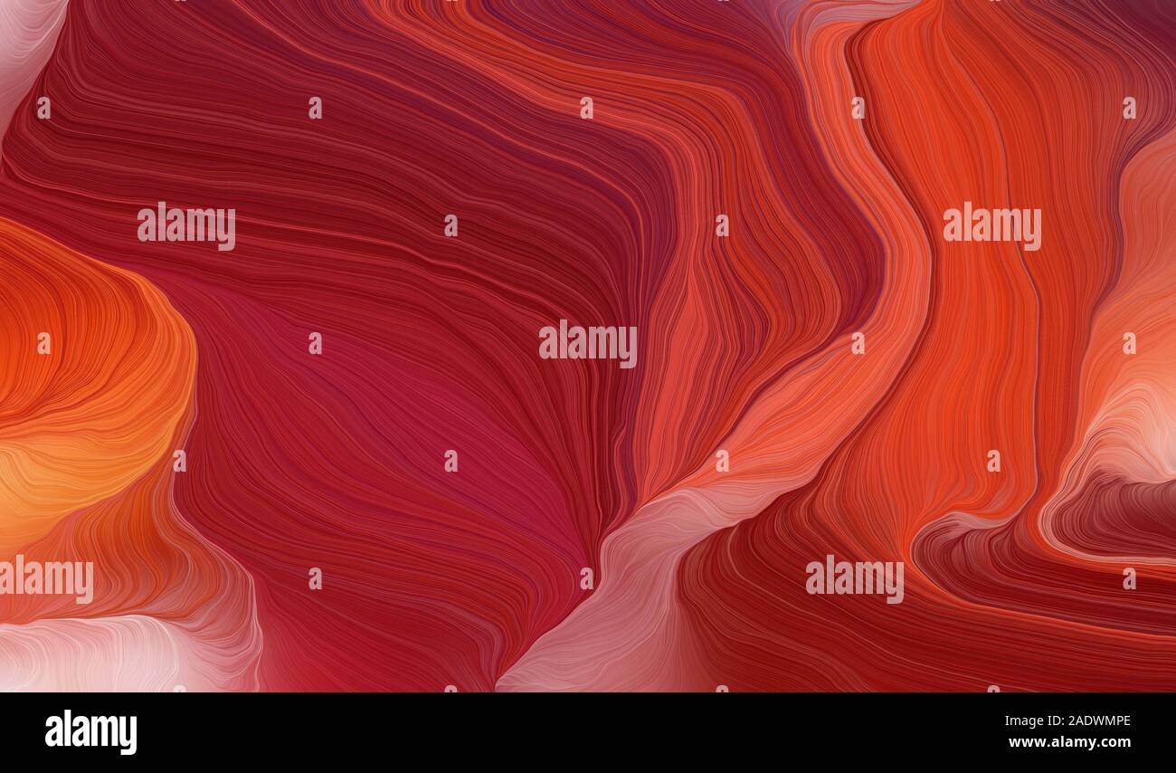 modern waves background design with firebrick, coffee and burly wood ...