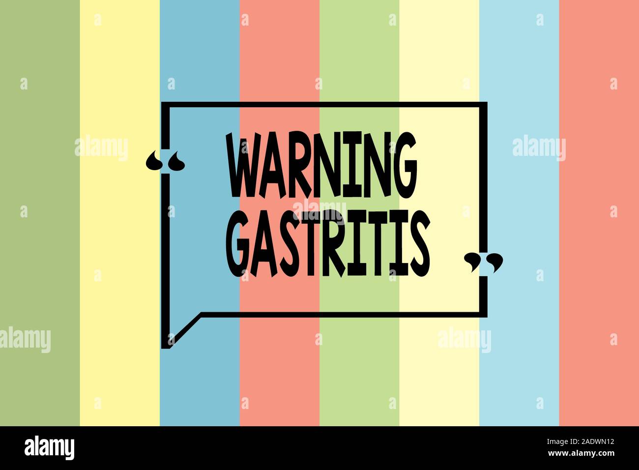 Writing note showing Warning Gastritis. Business concept for early ...