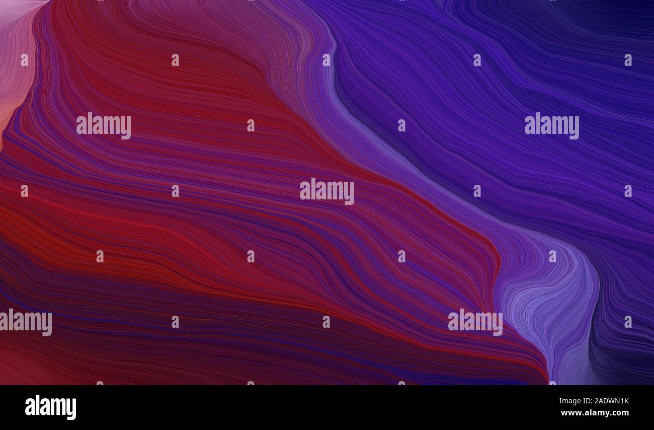 abstract waves illustration with very dark magenta, indigo and dark ...