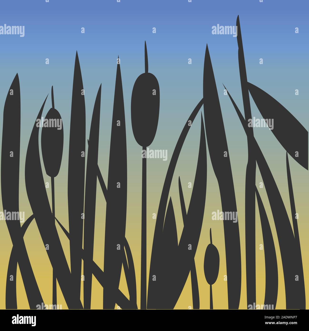 Reed decoration Stock Vector Images - Alamy